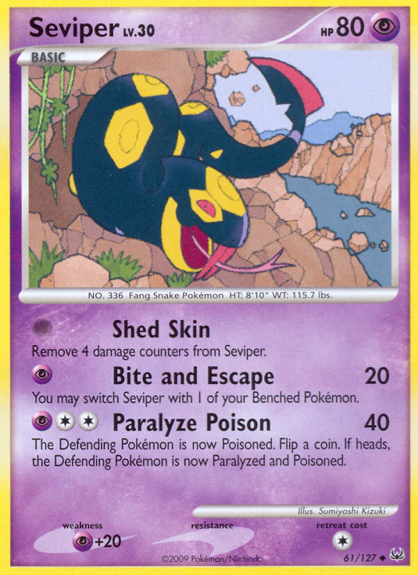 Pokemon Seviper Card