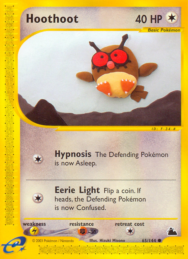 Hoothoot Pokemon Card