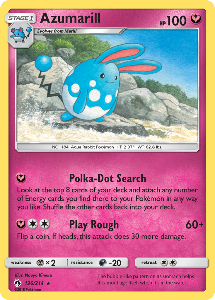 Azumarill Pokemon Card